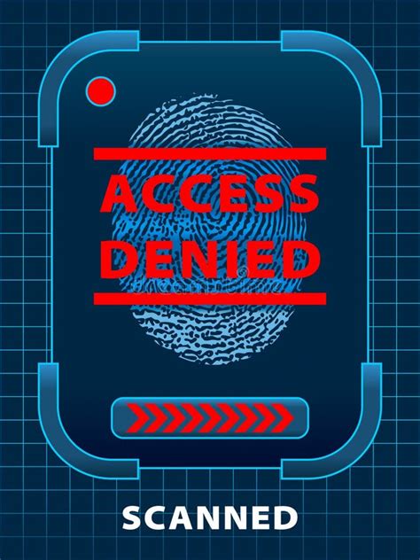 Access Denied Stock Illustration Illustration Of Permit 18872436
