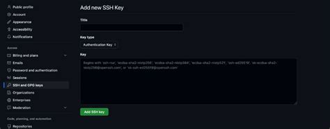 Setting Up Ssh Key In Github For Anvil The Examples Book