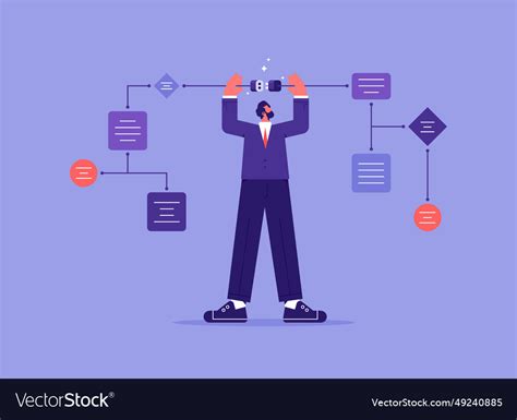 logic and structure in business analysis concept vector image