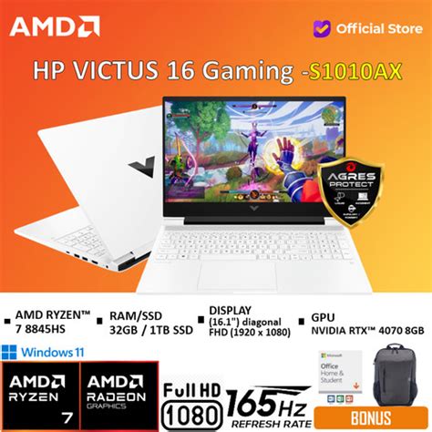 Promo HP Victus Ryzen HS RTX GB GB TB W OHS FHD HZ S AX S AX