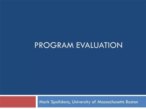 PPT Program Evaluation PowerPoint Presentation Free Download ID 2349439