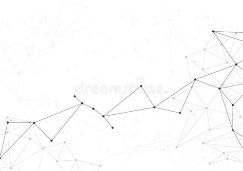 Vector Polygon Background Abstract Technology Communication Data Science Stock Vector