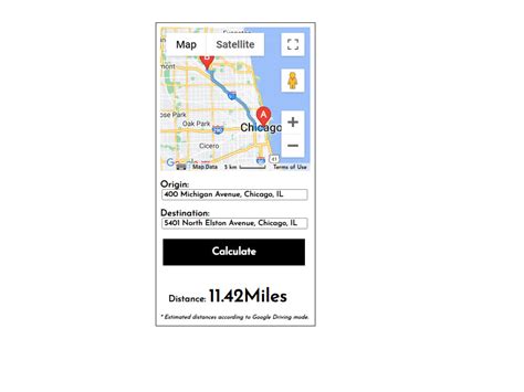 A Distance Calculator With Google Maps API Upwork