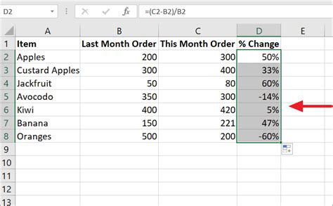 How To Calculate Percent Change In Excel Formula