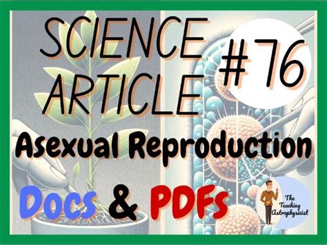 Asexual Reproduction Science Article 76 Biology Life Science