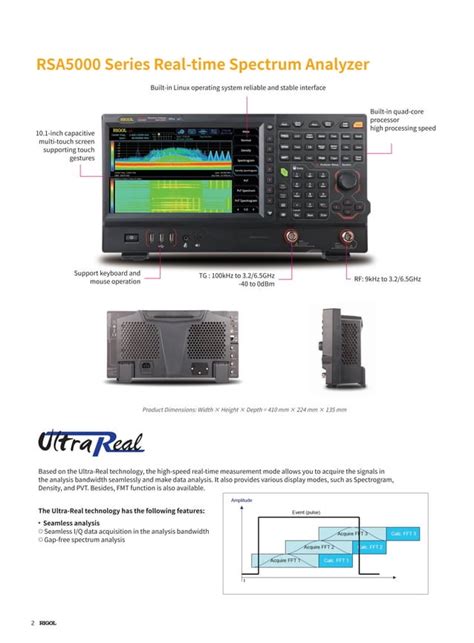 RIGOL Real Time Spectrum Analyzer RSA Series PDF