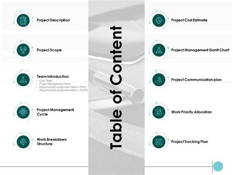 Table Of Content Ppt PowerPoint Presentation Model Microsoft
