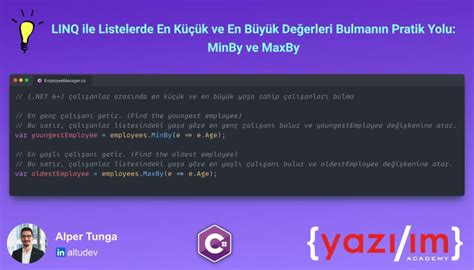 Alper Tunga Linkedin‘de Csharp Dotnet Yazilimgelistirme