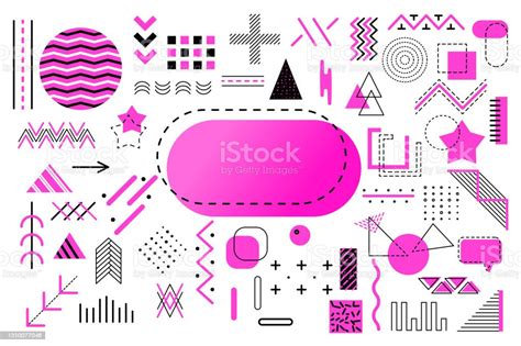 설계를 위한 기하학적 핑크 요소 웹 판매 포스터 광고 템플릿 프로모션을 위한 벡터 일러스트레이션 0명에 대한 스톡 벡터 아트 및 기타 이미지 Istock