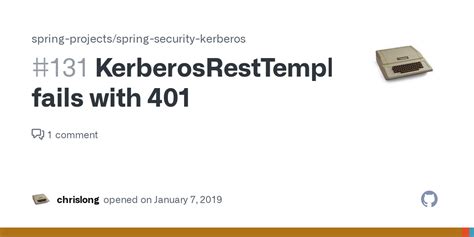 Kerberosresttemplateteststestspnegowithpassword Fails With 401 · Issue 131 · Spring Projects