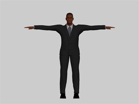 성인 흑인 아프리카 계 미국인 남성 비즈니스 정장 3d 모델 10 Blend Dae Fbx Unknown C4d Stl Obj Free3d
