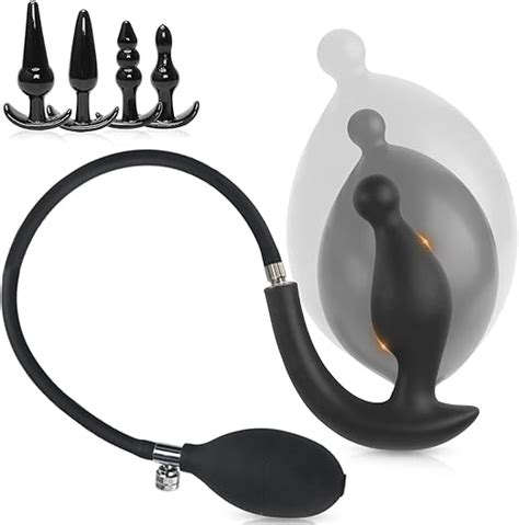 Aufblasbar Analplug mit Pumpe,Anal Plug Set 5 Stile,Langen Schwanz Butt ...