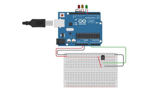 Circuit Design Detect Temperature Tinkercad