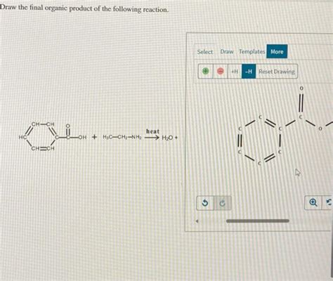 Solved Draw the final organic product of the following | Chegg.com
