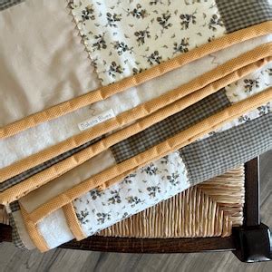 Muted Floral Patchwork Quilt Simple And Rustic With Old World Charm Etsy