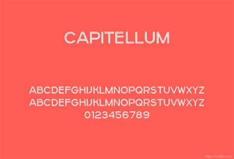 Capitellum Font OTF TTF Fontiko Com