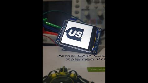 St7789 Tft 240x240 Using Samd21 Xplained Pro Bitmap Test Youtube
