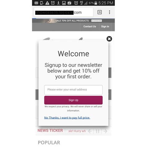 Newsletter Subscription Popup Form With Voucher Code Prestashop Addons