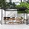 Mirador 80s Louvered Pergola 10 X 20 Modern Style With