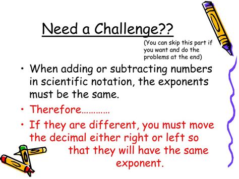 ppt adding and subtracting numbers in scientific notation powerpoint