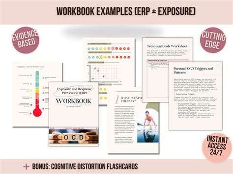 540 Page Ocd Workbook Bundle Pdf Erp Steps Examples Hierarchy Exposure