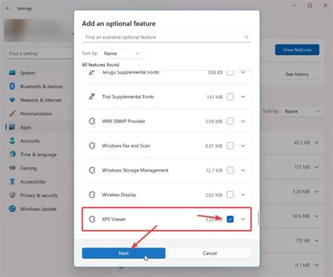 how to install xps viewer on windows 11