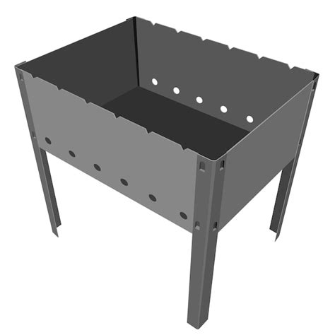 Premium Vector Barbecue Grill On A White Background