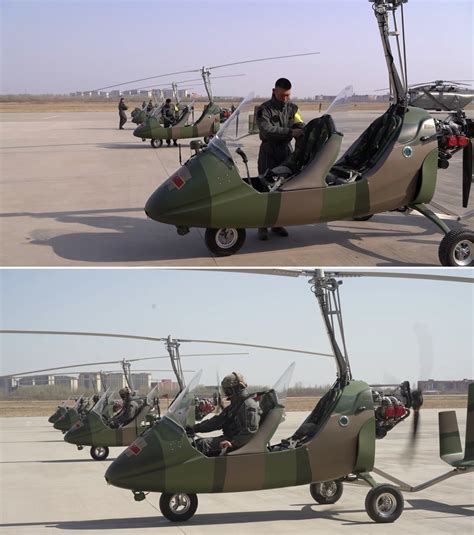 Pla Gyrocopter Pilots Preparing For Takeoff How Effective Are