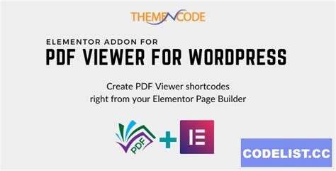 elementor pdf viewer for wordpress addon v1 1 0 premium scripts