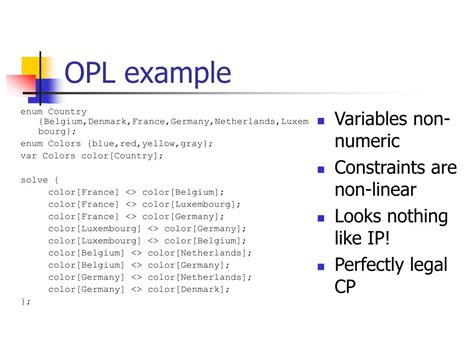 Ppt Constraint Programming Powerpoint Presentation Free Download