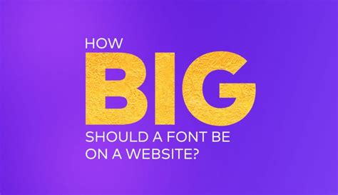 How Big Should A Font Be Typography Rules W3 Lab