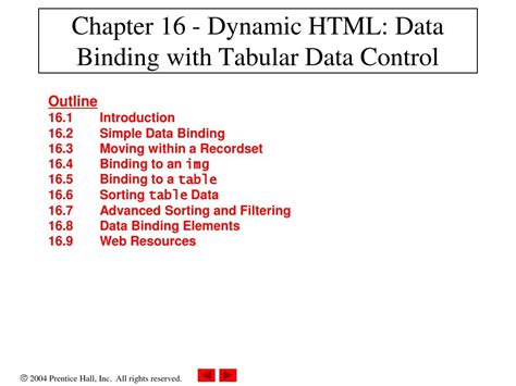 16dynamic Html Data Binding With Tabular Data Controlword文档在线阅读与下载无忧文档