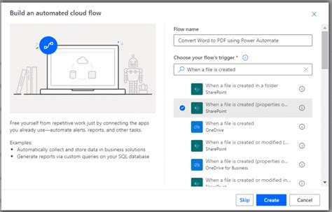 How To Convert Word To Pdf Using Power Automate Without A Premium Connector Enjoy SharePoint