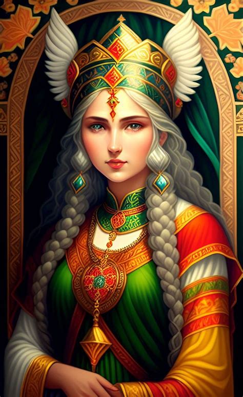 Богиня Лада | Богини, Красивые лица, Цифровое искусство