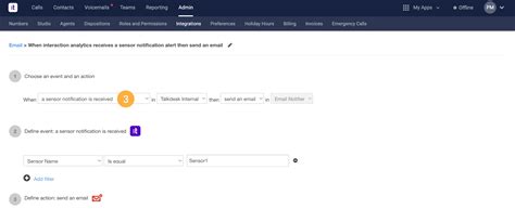 Using CX Sensors Notifications Via Talkdesk Integration Knowledge Base