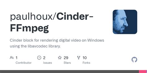 Github Paulhouxcinder Ffmpeg Cinder Block For Rendering Digital Video On Windows Using The