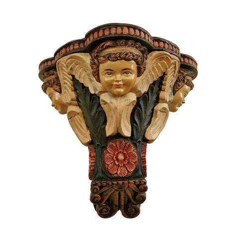 Дървена поставка конзола за стена Antique Boutique