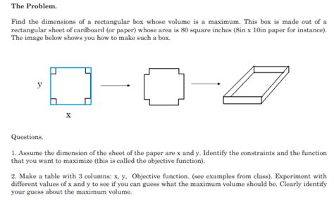 Calculus Optimization Question Help Mathematics Stack Exchange