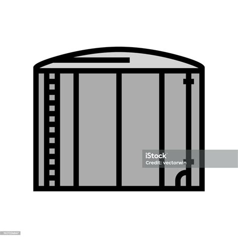 원유 탱크 석유 엔지니어 컬러 아이콘 벡터 일러스트레이션 가솔린에 대한 스톡 벡터 아트 및 기타 이미지 가솔린 강철