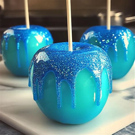 Easy Homemade Ocean Blue Candy Apples Recipe