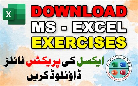 Microsoft Excel Full Course In Urdu Hindi Practice Files