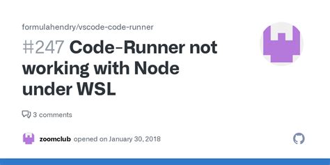 Code Runner Not Working With Node Under Wsl · Issue 247