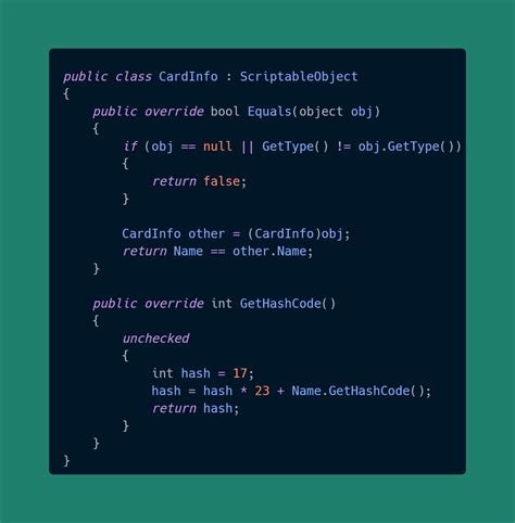 Demystifying Equals And Gethashcode In Scriptableobjects For Dictionary