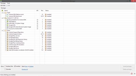Installing Android SDK Components Stack Overflow