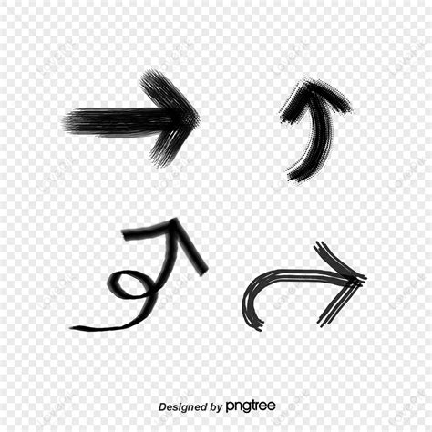 Curved Arrows Vector