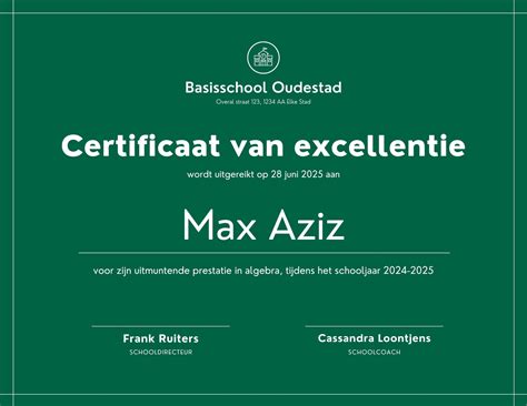 Gratis Professioneel Certificaat Met Voorbeelden Canva