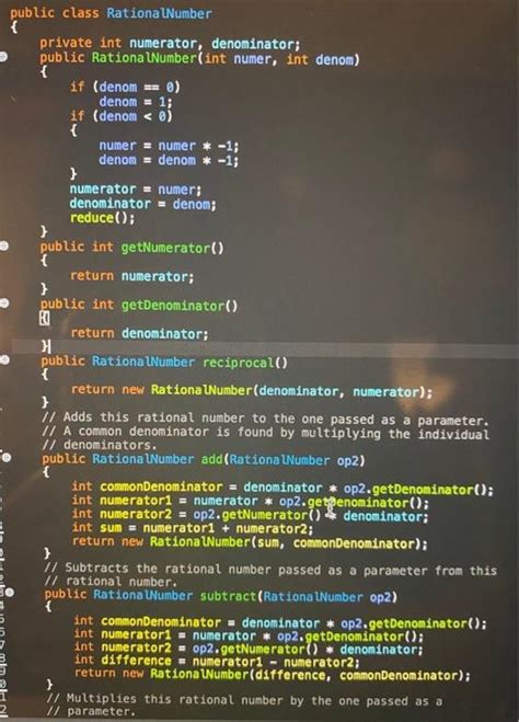 Solved RationalTest Java RationalNumber Java Add As Chegg Com