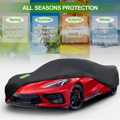 For Chevrolet Corvette C4 C3 C5 C6 C7 C8 Car Full Cover All Weather
