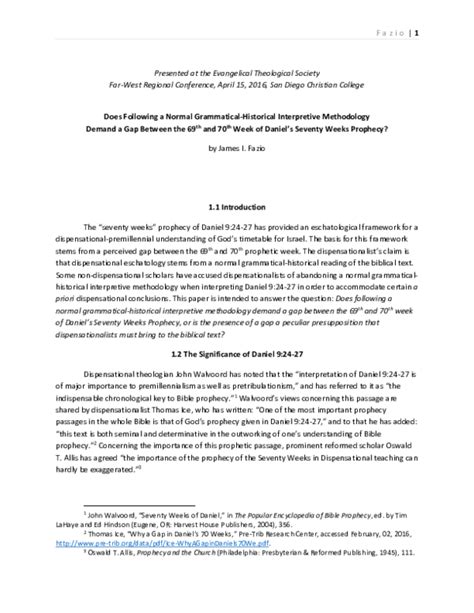 Pdf Does Following A Normal Grammatical Historical Interpretive