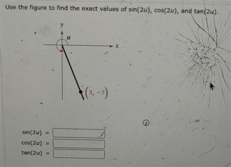 Solved Use The Figure To Find The Exact Values Of Chegg